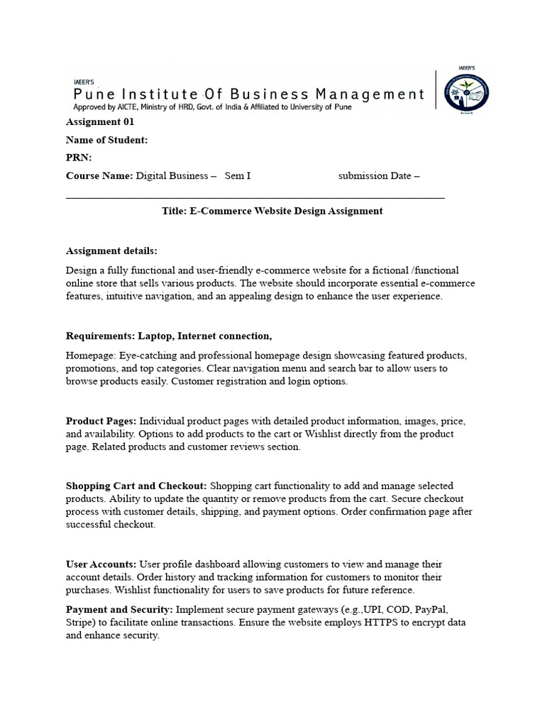 Assignment 2 Digital Business | PDF | World Wide Web | Internet & Web