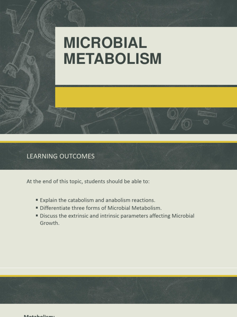 Chapter 4a - Microbial Metabolism | PDF | Metabolic Pathway | Metabolism