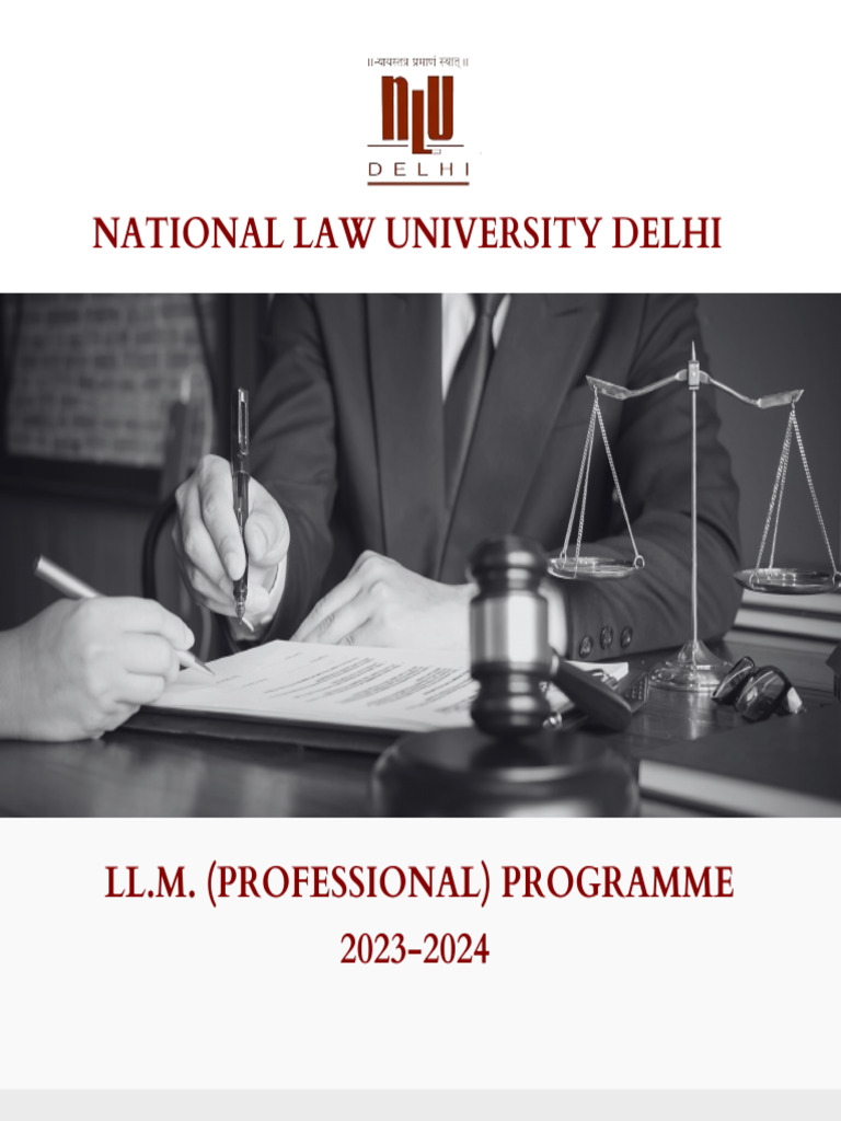 LLM (Pro) 2023-24 Brochure | PDF | Expert | Knowledge