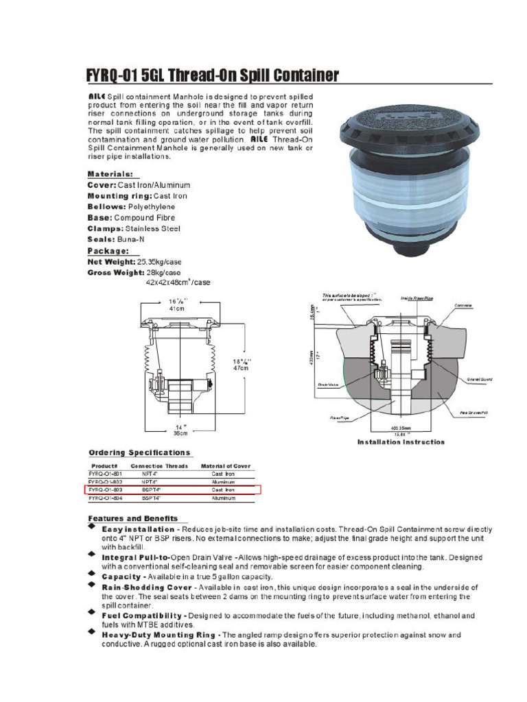 Spill Container | PDF