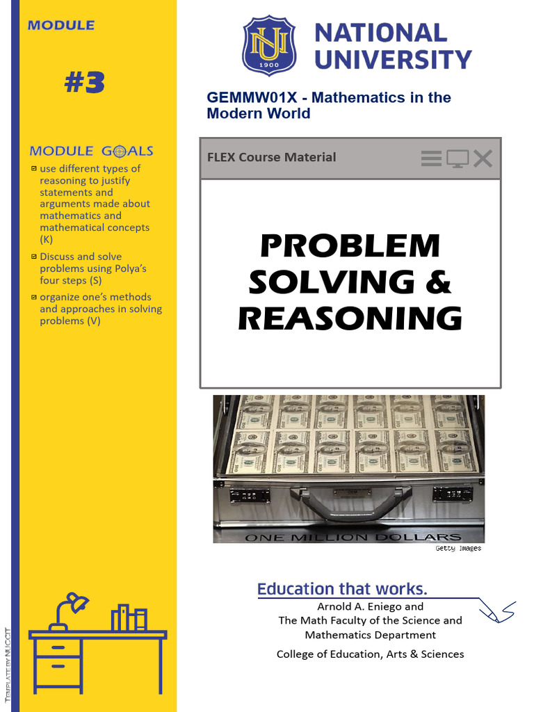 MMW Chapter 3 Problem Solving and Reasoning | PDF | Inductive Reasoning | Reason