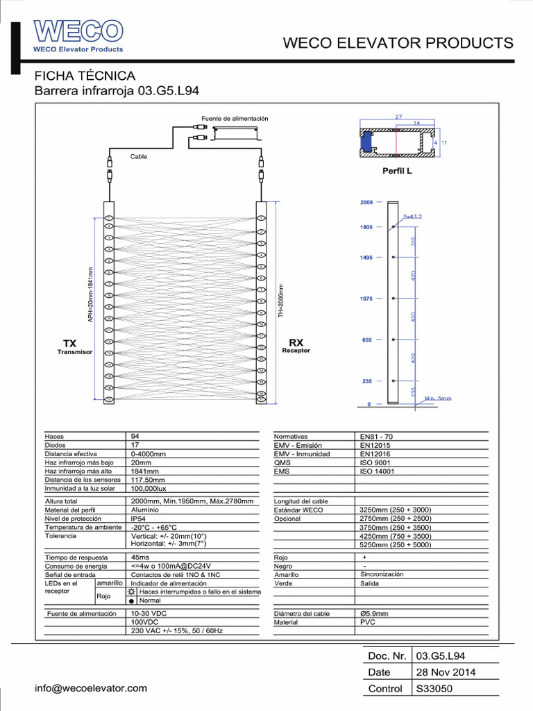 Barrera Weco 2D | PDF