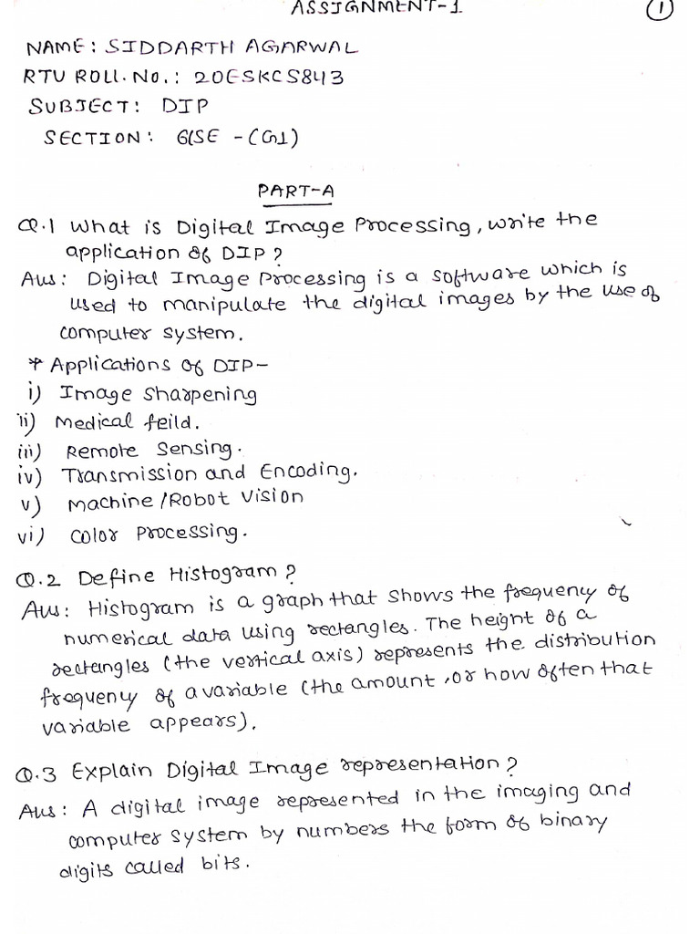 DIP MT-1 ASSIGNMENT | PDF