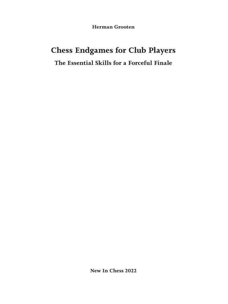Chess Endgames For Club Players Sample | PDF | Chess | Game Theory