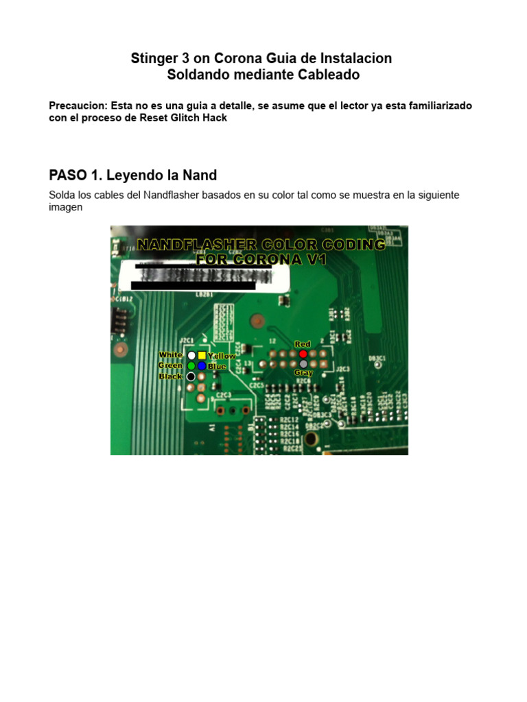 Stinger3 Corona16mb Wiring Guide v1.0 Spanish | PDF | Juegos y actividades | Tecnología