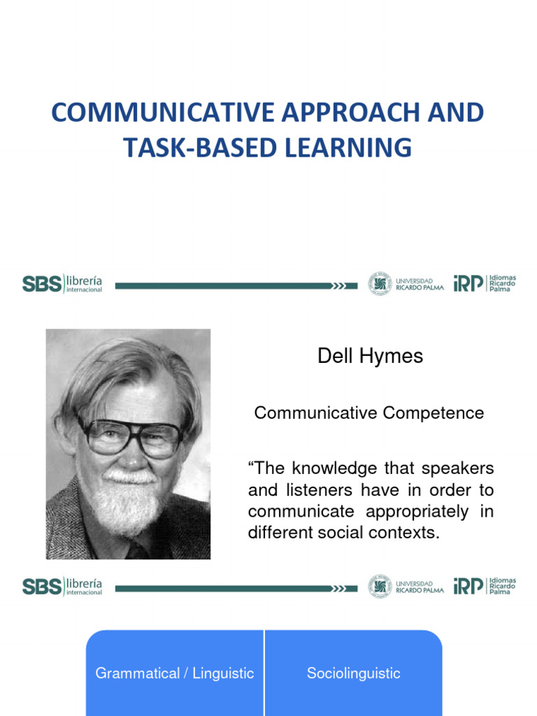 01 Sesion 2 de Idiomas Ricardo Palma para Sbs Communicative Approach and Task-Based Learning ...