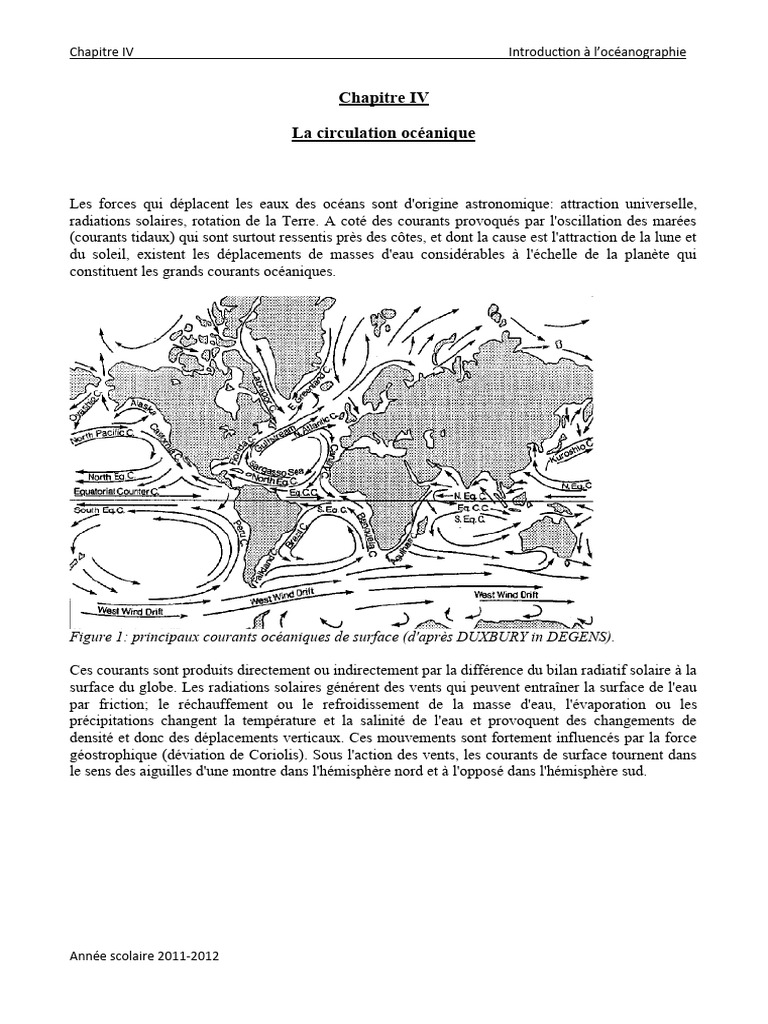 Chapitre III Les Courants Marins Part2 | PDF