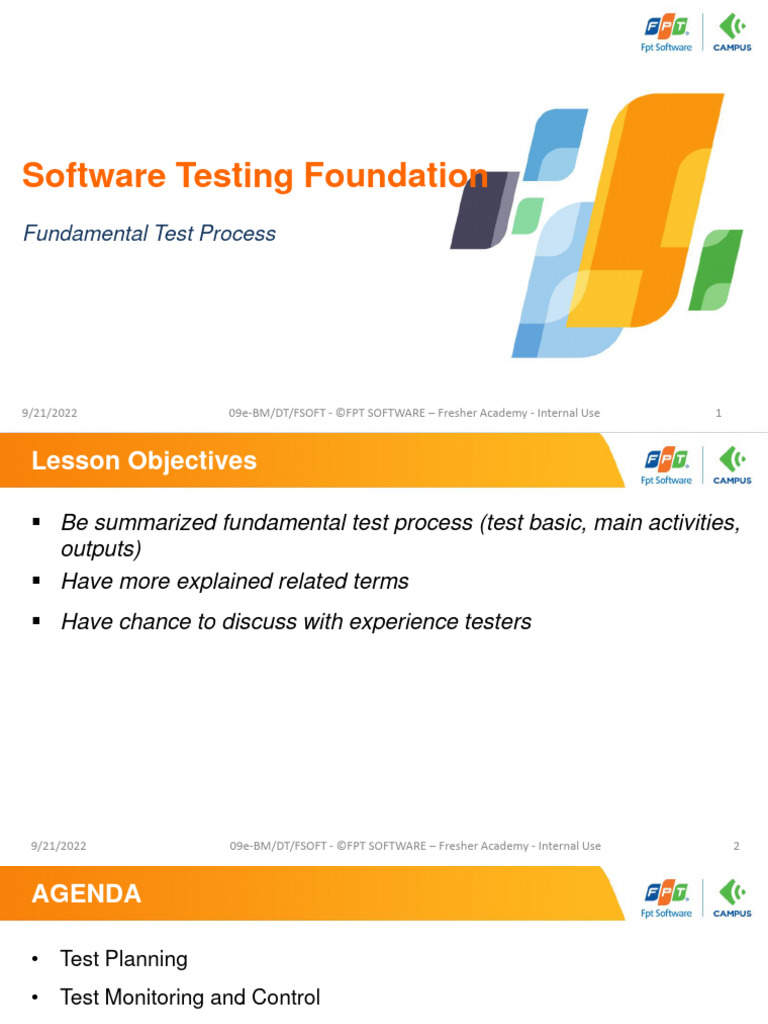 Ses3_Fundamental Test Process | PDF