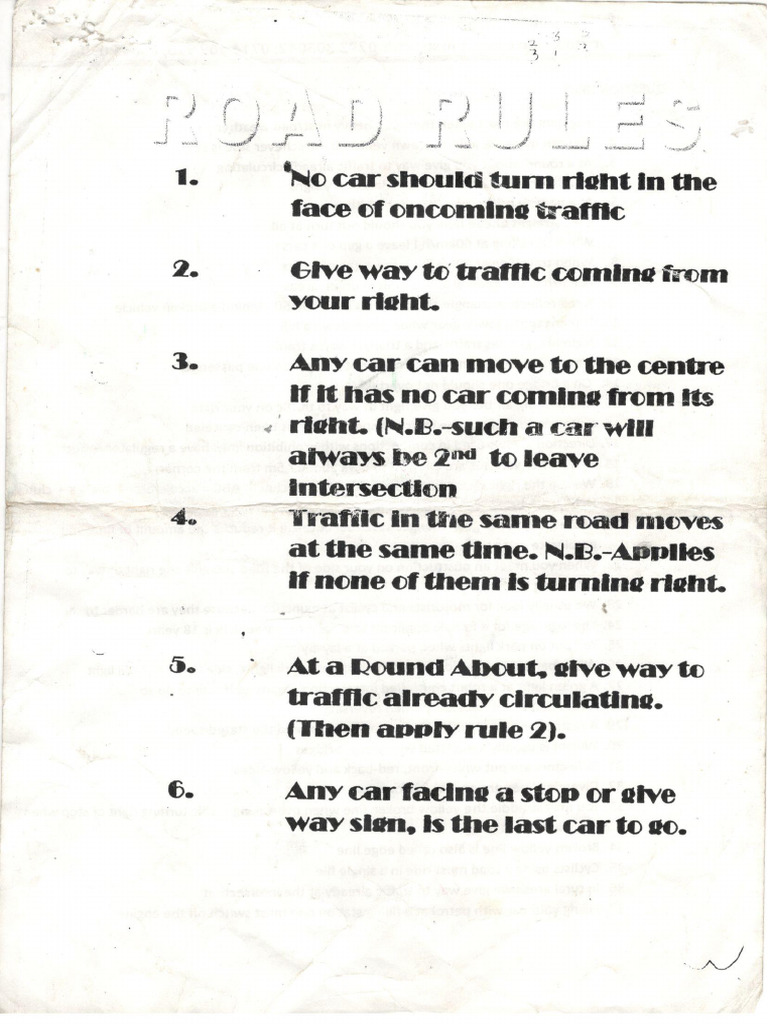 Driver Manual Book PDF | PDF