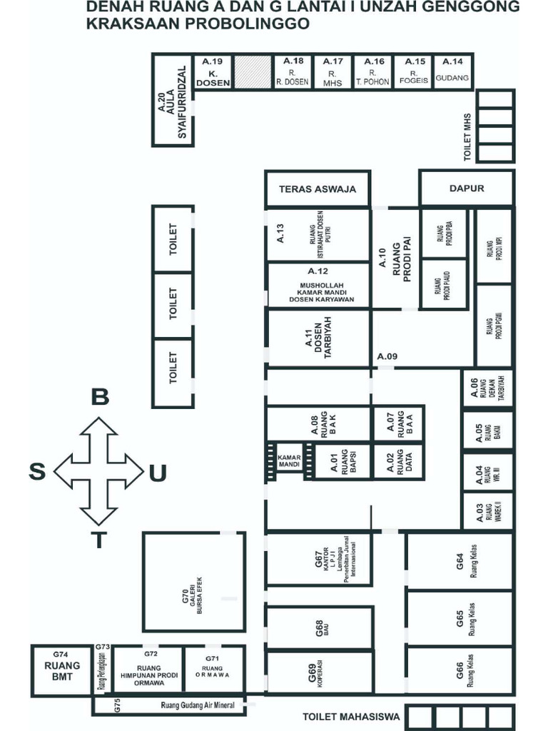 Denah Ruangan UTS F. Tarbiyah 2023-2024 Ganjil | PDF