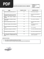 Formato de Check List Comedor | PDF