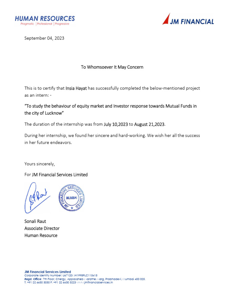 JM Financial Services Limited | PDF