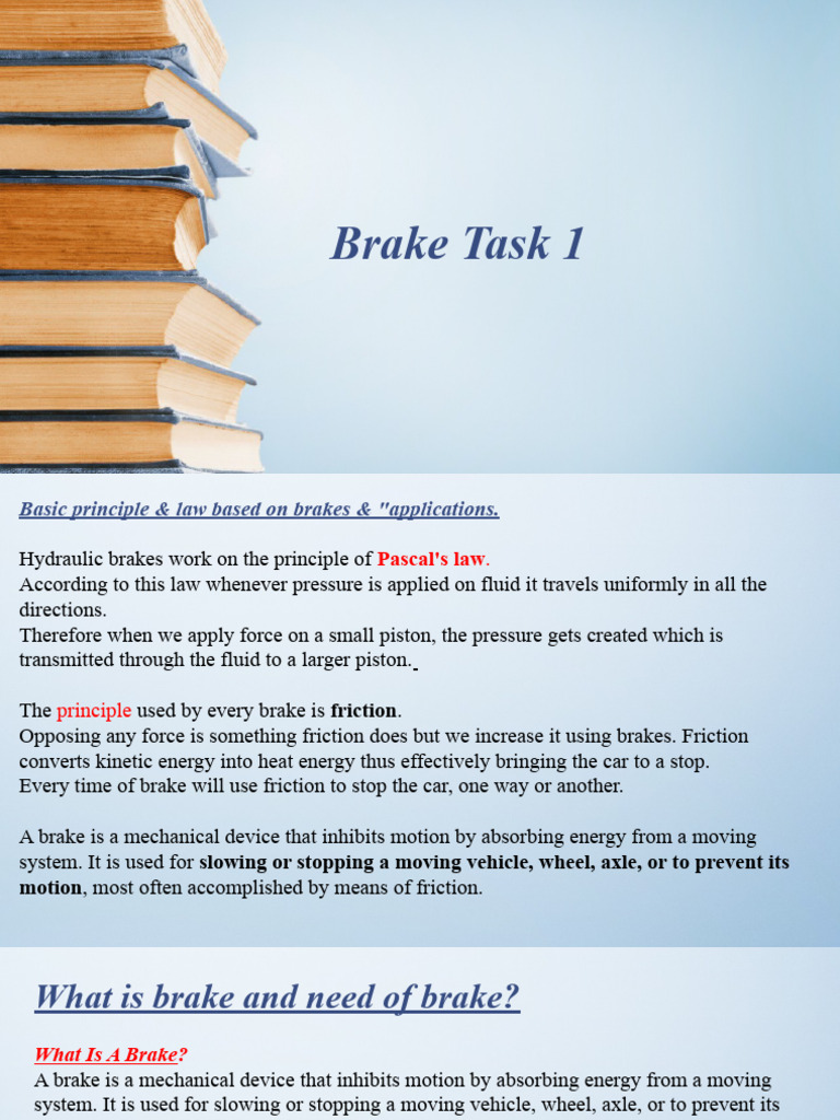 Brake Task 1' | PDF | Brake | Anti Lock Braking System