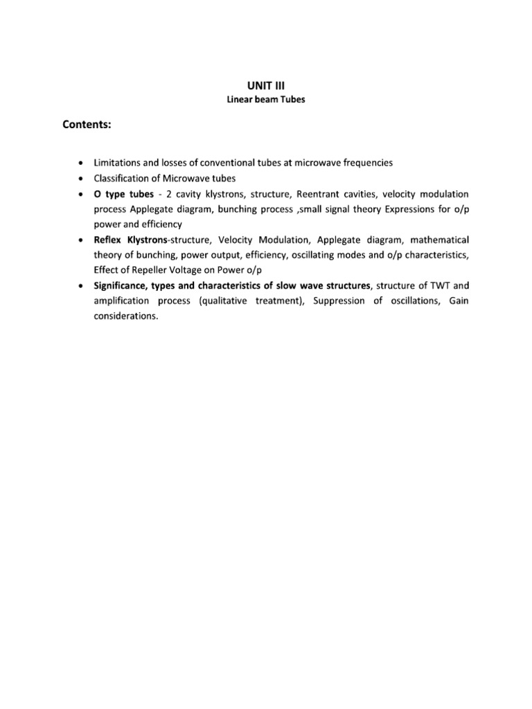 Microwave Tubes and Devices | Download Free PDF | Vacuum Tube ...