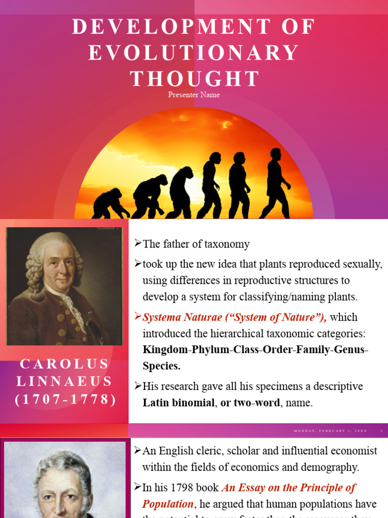 Development of Evolutionary Thought | PDF | Natural Selection | Evolution
