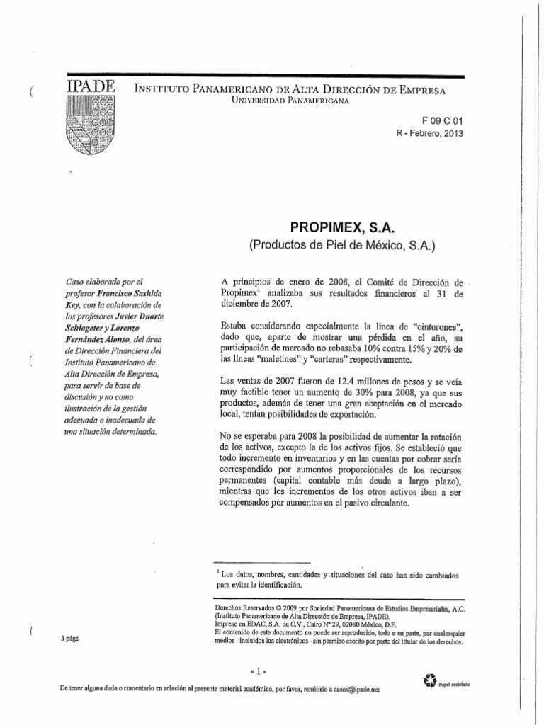Caso Propimex 1 | PDF