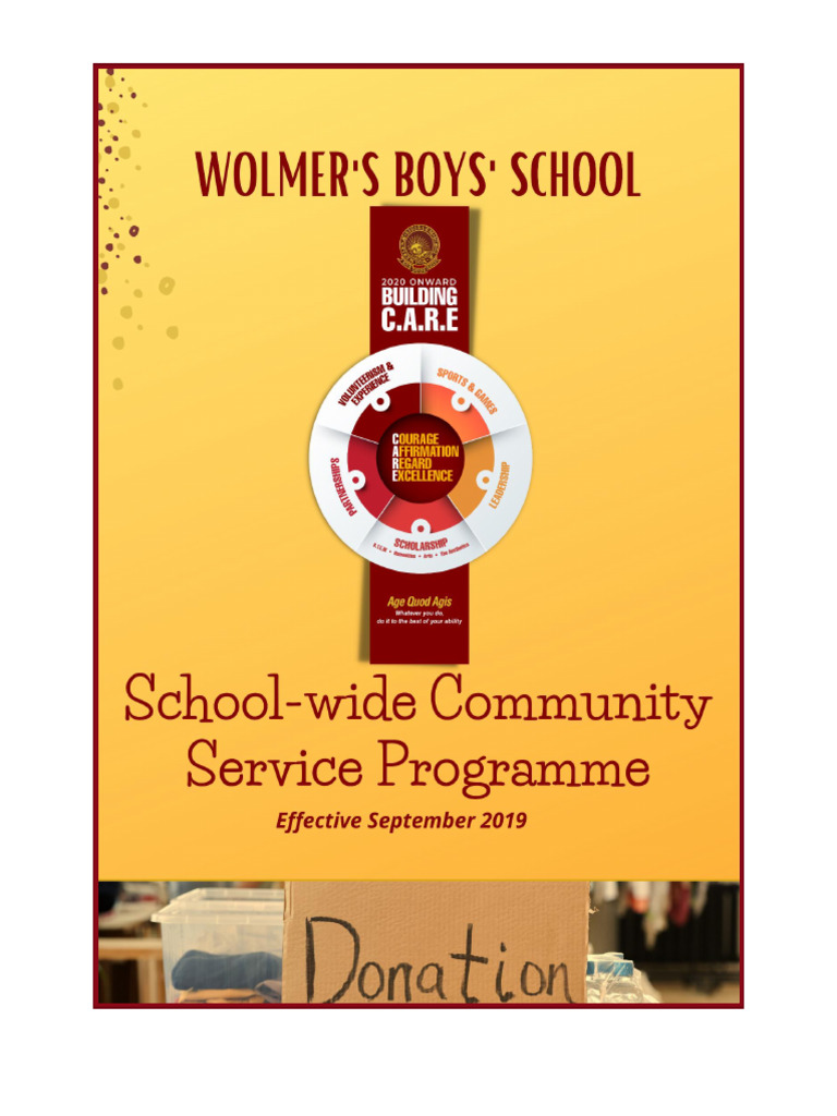 WBS School-Wide Community Service Programme Guidelines | PDF | Volunteering