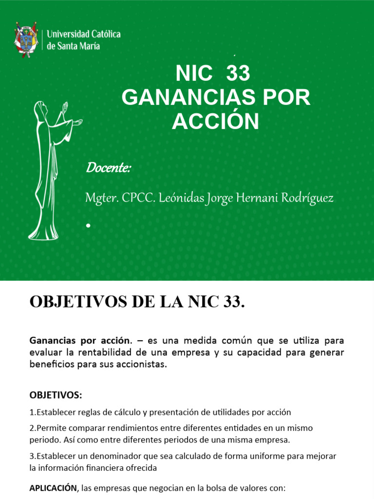 Diapositiva 5 NIC 33 Ganancias Por Acción | PDF