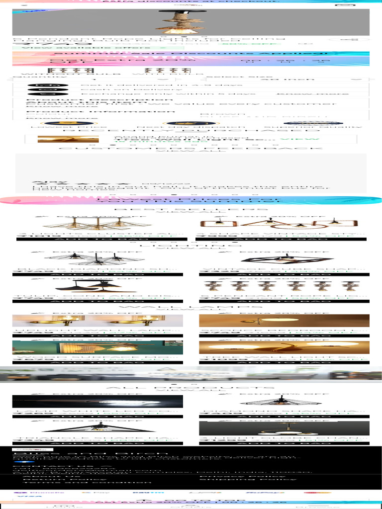 Bliss and Birch 6 Pendant Rope Lights For Ceiling Hanging, Bulb Not Included Price in India ...