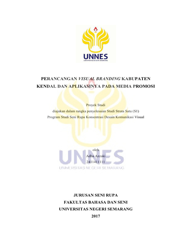 Perancangan Visual Branding Kabupaten Kendal Dan Aplikasinya Pada Media ...