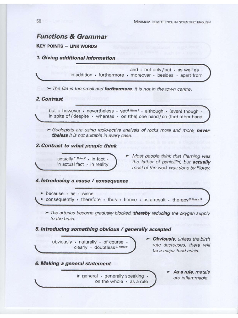 Section 2 Link Words | PDF