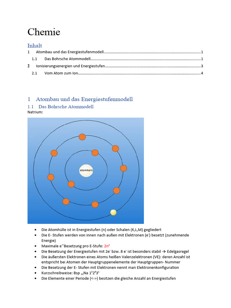 Chemie Heft Raj 2022-2023 9B | PDF