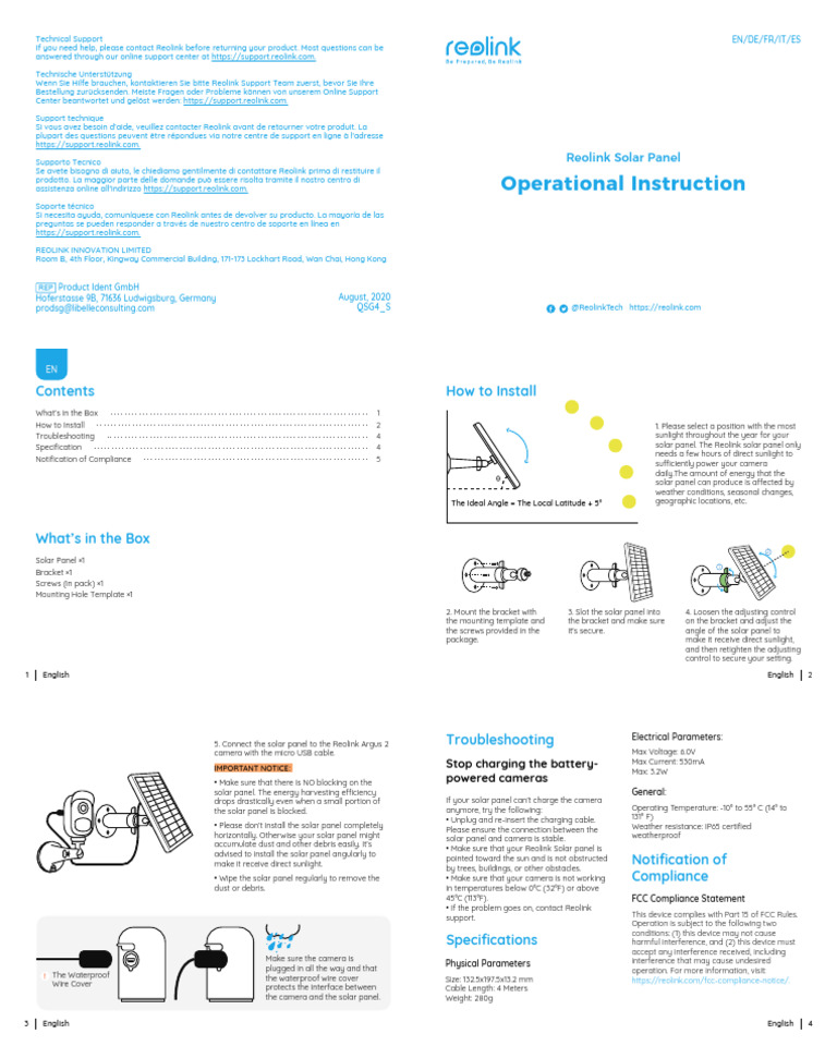 Solar Panel Quick Start Guide | PDF | Solar Panel