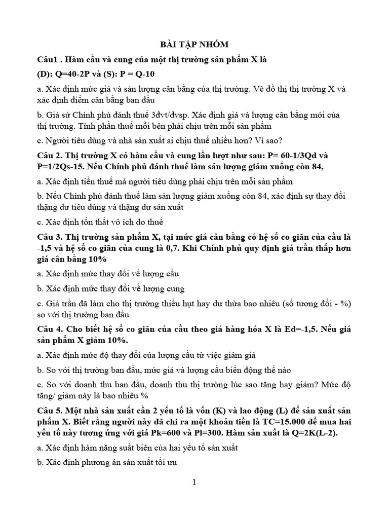 Bai tap Nhom (1) | PDF