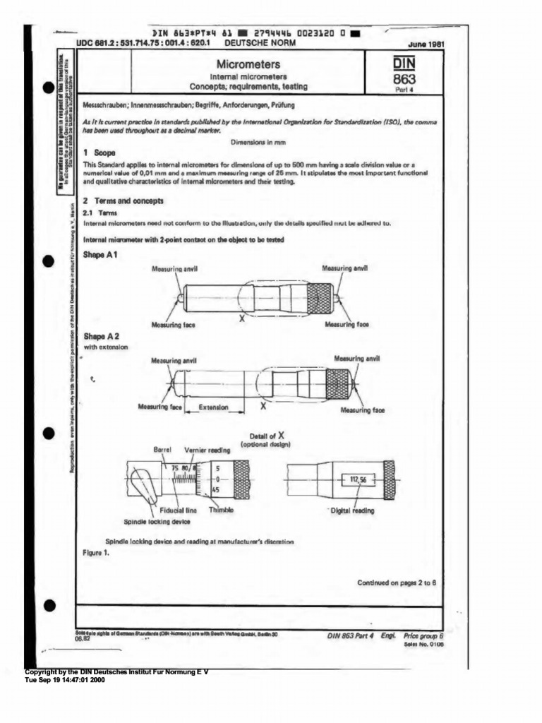 DIN 863 Part 4 | PDF