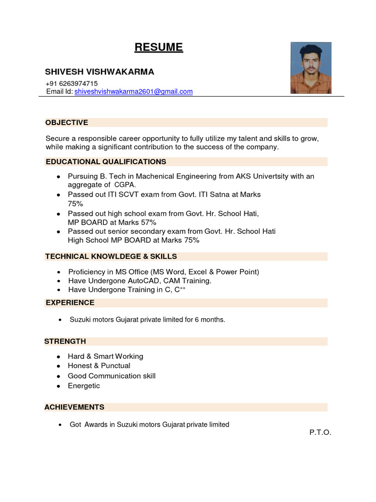 Shivesh Resume 1 | PDF