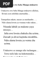 TWENDE NYUMBANI MWA BWANA | PDF