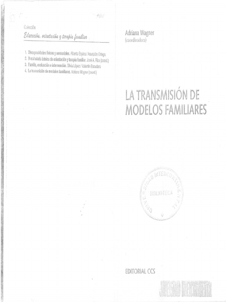 Wagner, A. Transmisión de Modelos Familiares | PDF