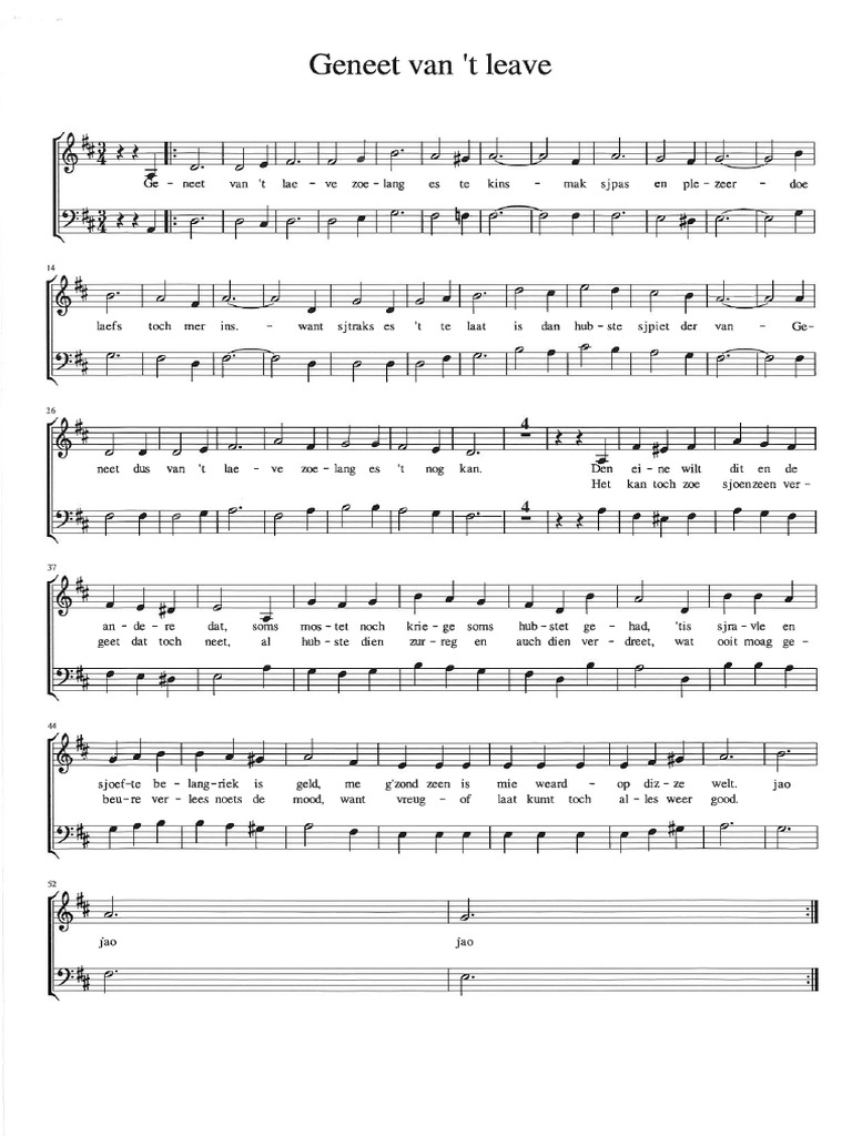01.A01 Geneet Van 'T Leave | PDF