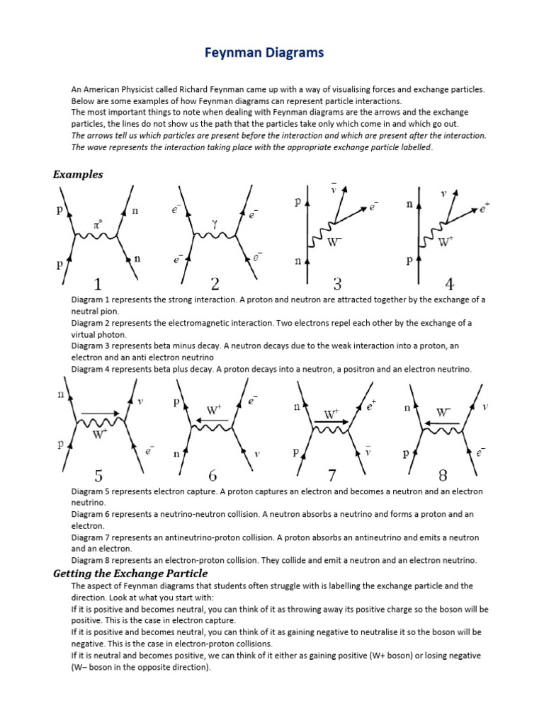 7.3 Feynman Diagrams | PDF