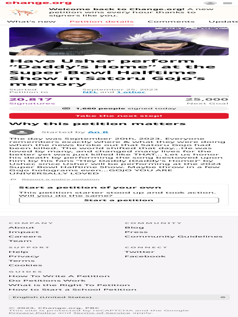 Petition Have Usher Perform "Daddy's Home" at The Super Bowl Halftime ...