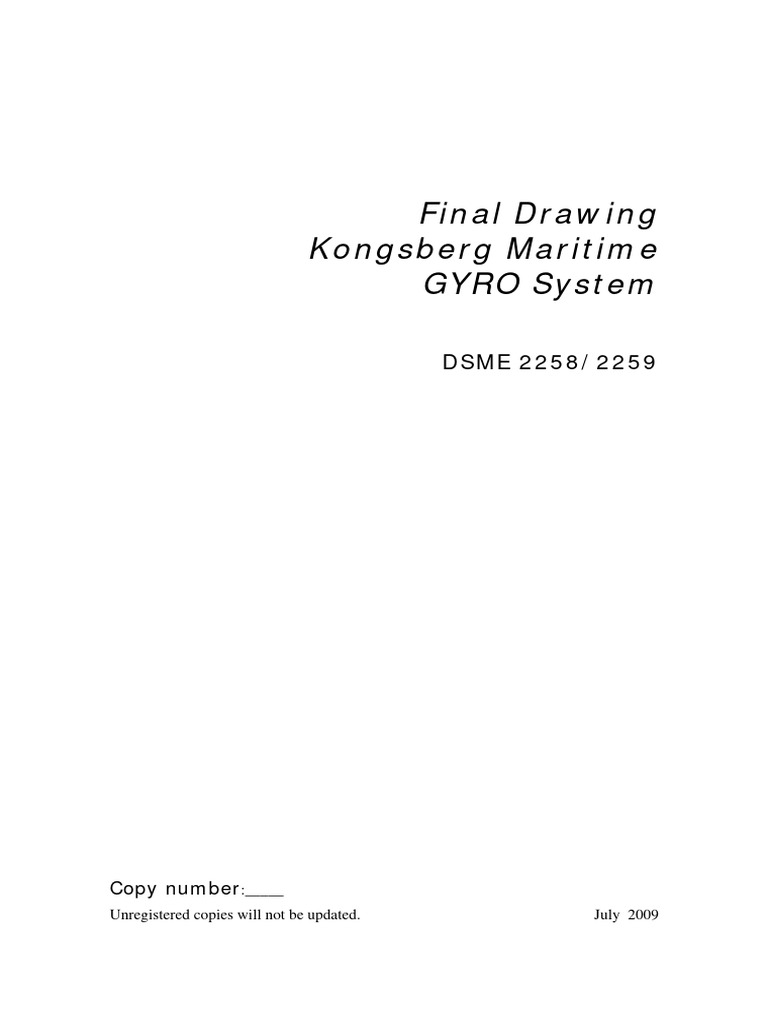Kongsberg Gyro Compass Installation Guide | PDF