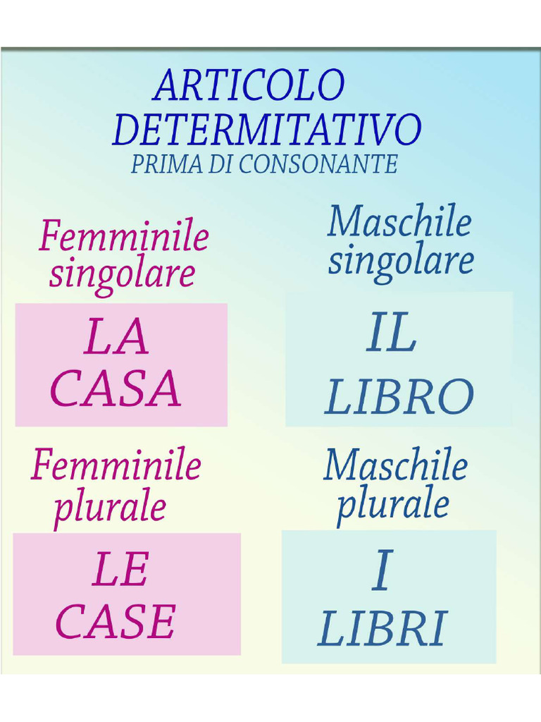 Gli Articoli Italiani | PDF