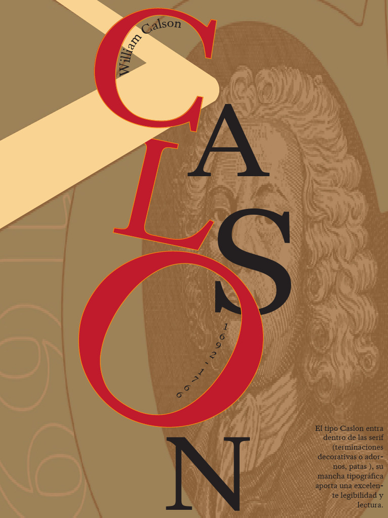 Tipografía Caslon: Legibilidad y Estilo | PDF