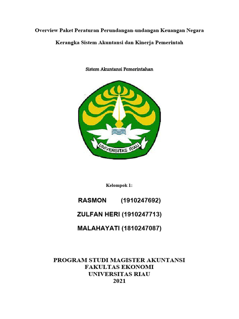 Tugas Kelompok 1 Bab 1 Sap Pdf 