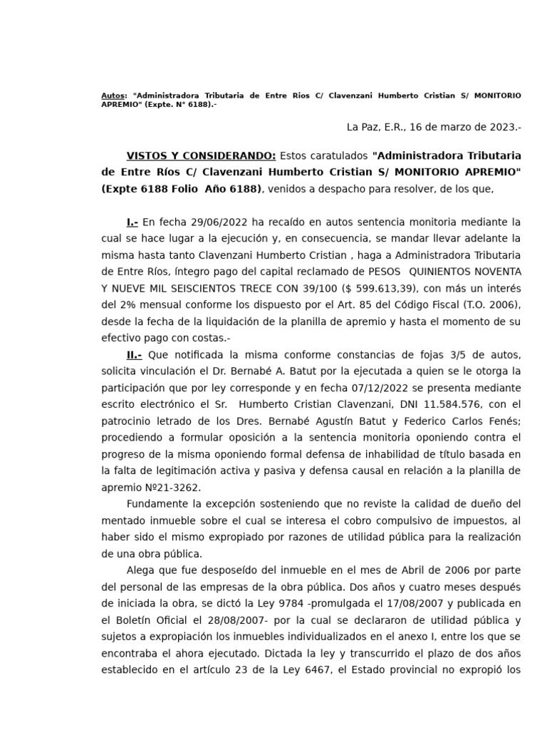 Demandan ATER Juez Rodriguez | PDF