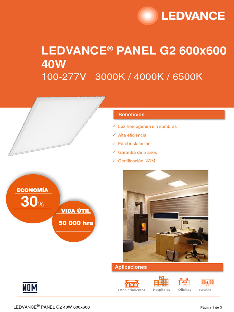 LUMINARIA TIPO A - LEDVANCE (Superior Ok) | PDF