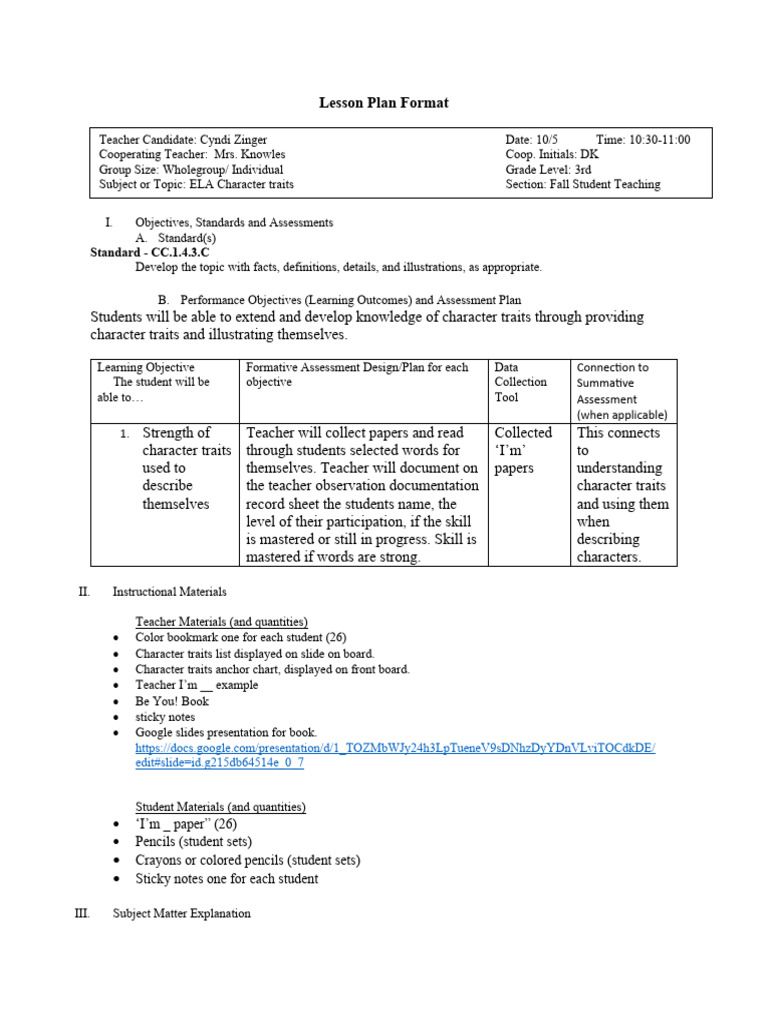 Ed Unit Lesson Plan 4 | PDF | Teachers | Human Communication