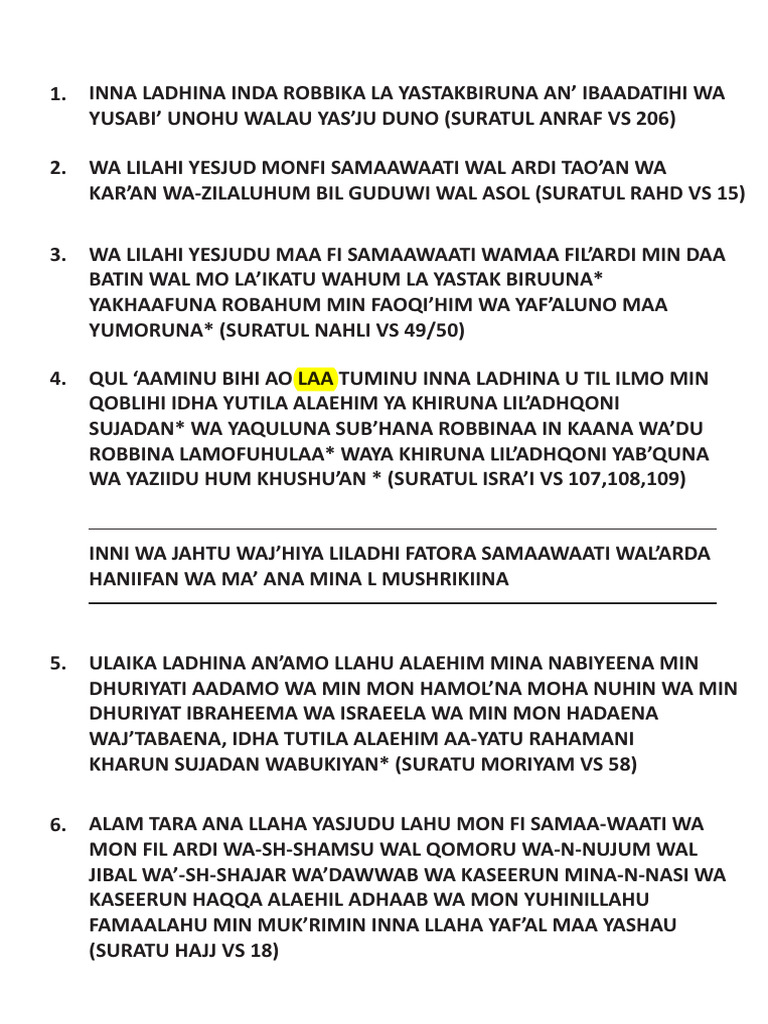 Asalatu Prayer Book Insights | PDF