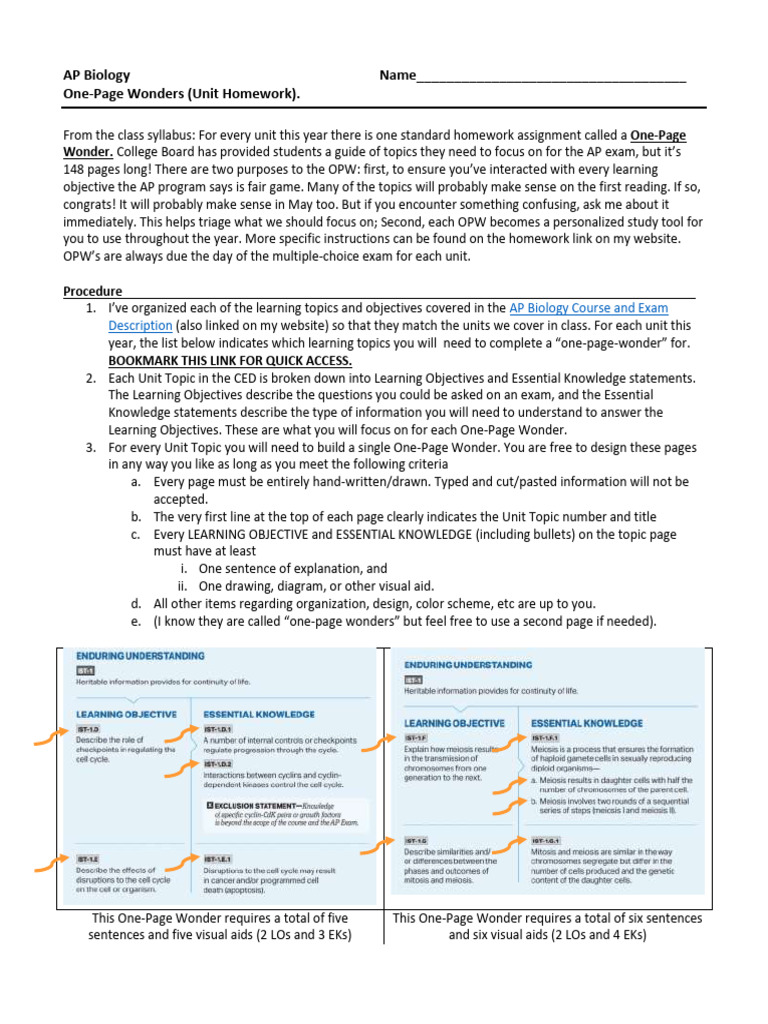 One Page Wonders | Download Free PDF | Gene | Genetics