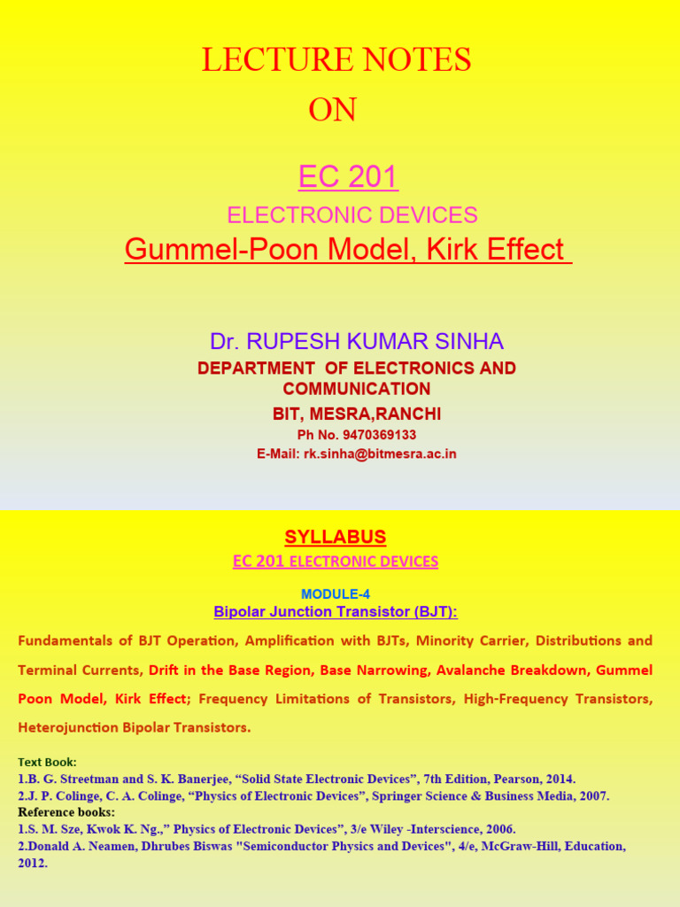 Part 2 - Module 4 - ED - Fundamentals of BJT Operation | PDF | Bipolar ...