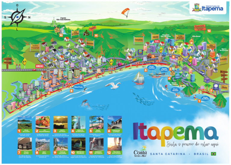 Mapa Ilustrado Itapema SC | PDF