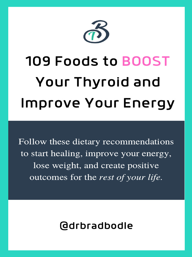 109 Foods To Boost Your Thyroid | PDF | Pickling | Carbohydrates