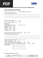 Railroad Safety Inspection Checklist | PDF | Rail Transport | Safety