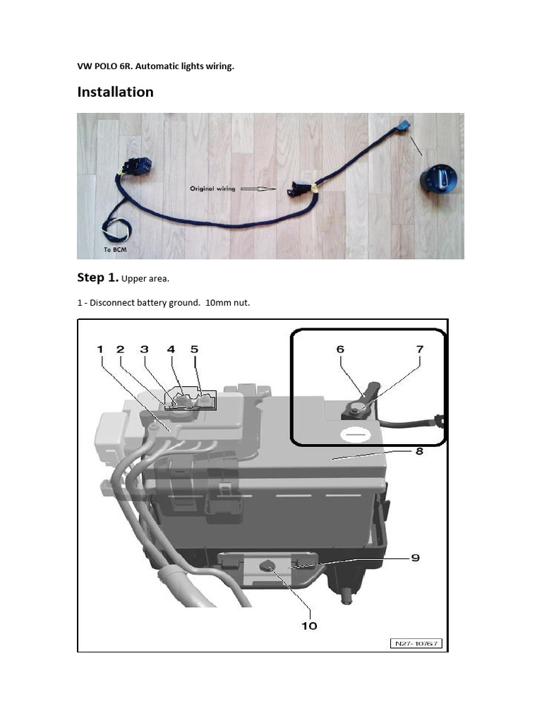 Automatic Lights VW Polo | PDF