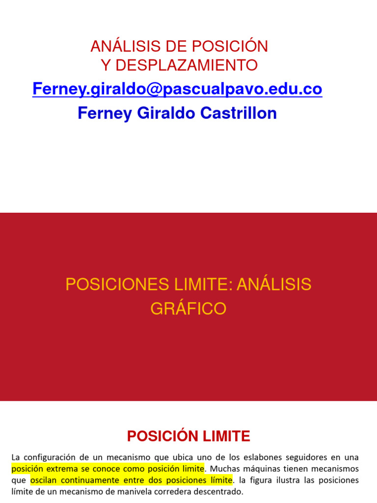 06 Analisis de Posicion Limite Ma | PDF | Esfuerzo de torsión | Velocidad